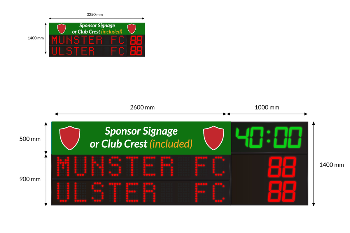 Timing Ireland - LED Soccer Scoreboard (RG-10)