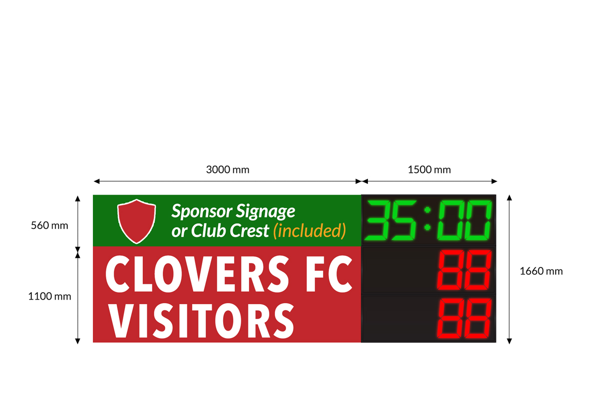 Timing Ireland - LED Soccer Scoreboard (RS-2)